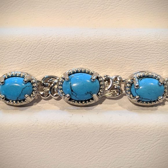 Jewelry | Blue Howlite Bolo Bracelet | Poshmark